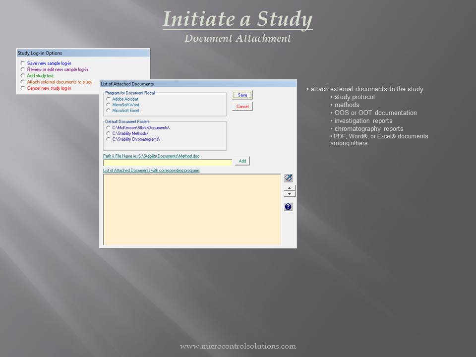 Micro CS Sample Login Details