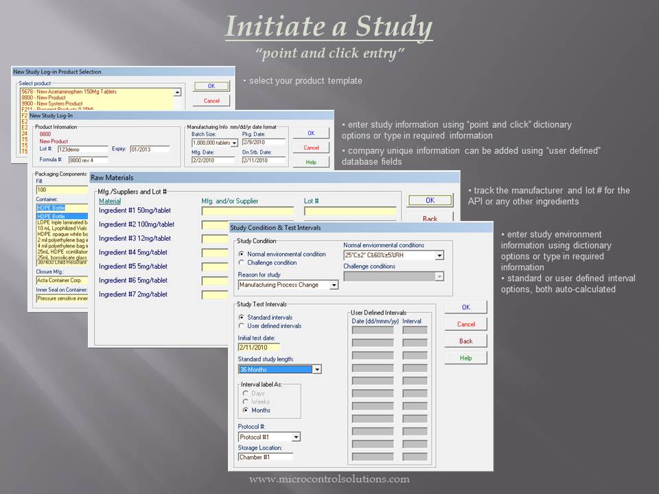 Micro CS Sample Login Details
